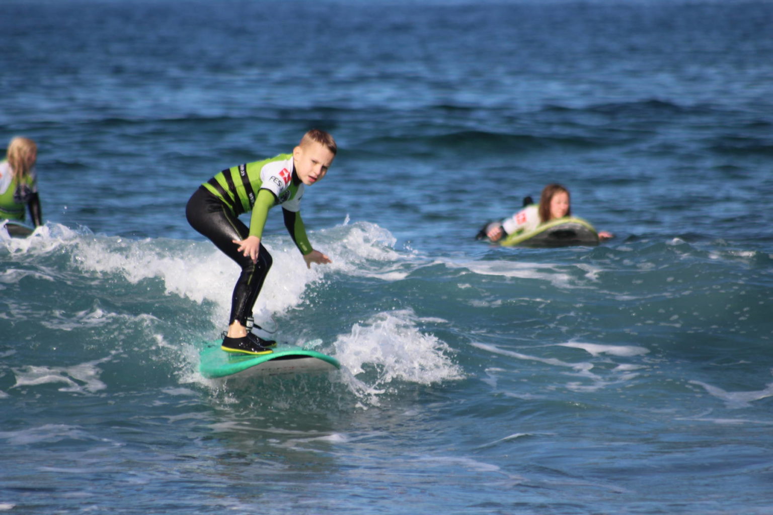 Kids surfing - Tenerife Surf Point
